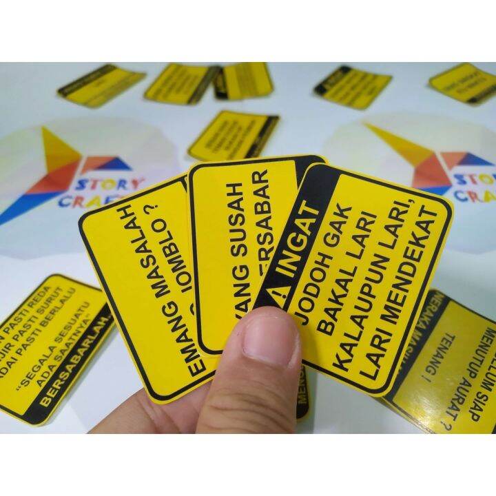 STIKER WARNING/PERINGATAN, KATA LUCU | Lazada Indonesia