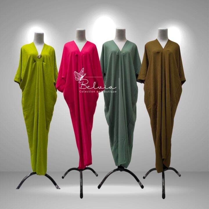 Promo Dres Kaftan Bahan Airflow Cantik Lazada Indonesia