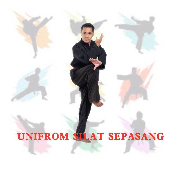 Baju Silat Sepasang/Silat Uniform One Set/Kain Cotton Tebal/Collar ...