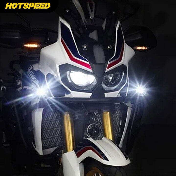 HOTSPEED MDL Mini Driving Light Motorcycle Full Set LED Lights for Motorcycle 12v High and Low ...