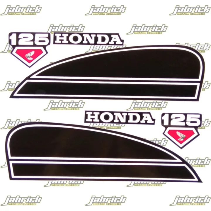 Striping Stiker Lis Standar Honda CB 125 SE 1975 Hitam | Lazada Indonesia