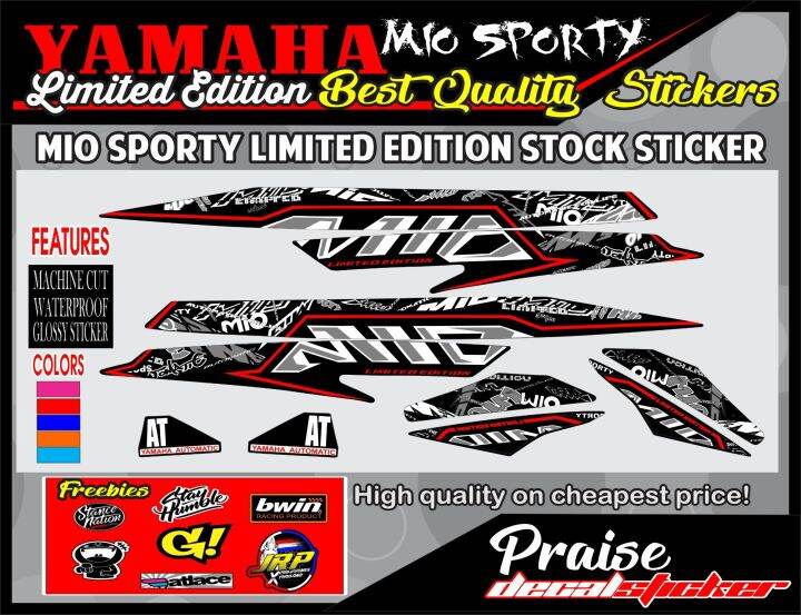 Mio Sporty Stock decals (Limited Edition Design) 🔥🔥 | Lazada PH
