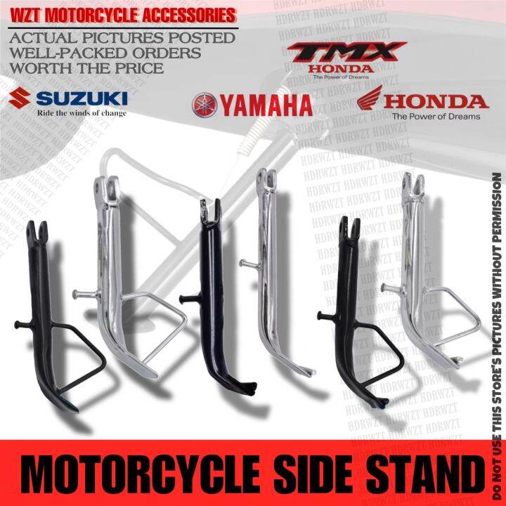 CSL MOTORCYCLE SIDE STAND FOR HONDA / TMX / SUZUKI / YAMAHA CHROME ...