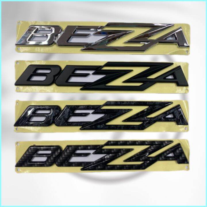 Original Perodua Bezza Rear Bonnet Word Emblem Logo Flat Chrome Carbon ...