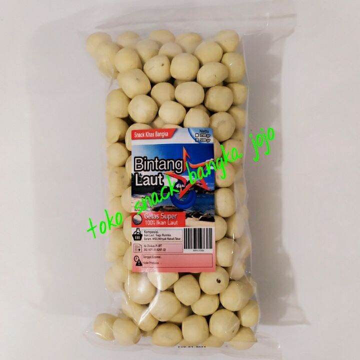 KERUPUK GETAS BINTANG LAUT 250GRAM BENTUK BULAT KHAS BANGKA DARI JOJO ...