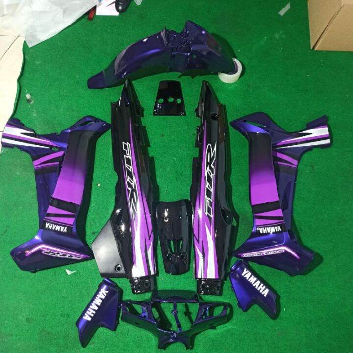 cover body motor Yamaha fiz R warna hitam ungu limited edition | Lazada ...