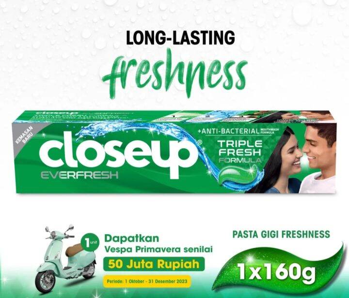 CLOSE UP Pasta Gigi Anti Bacterial Toothpaste Ever Fresh 160 gr ...