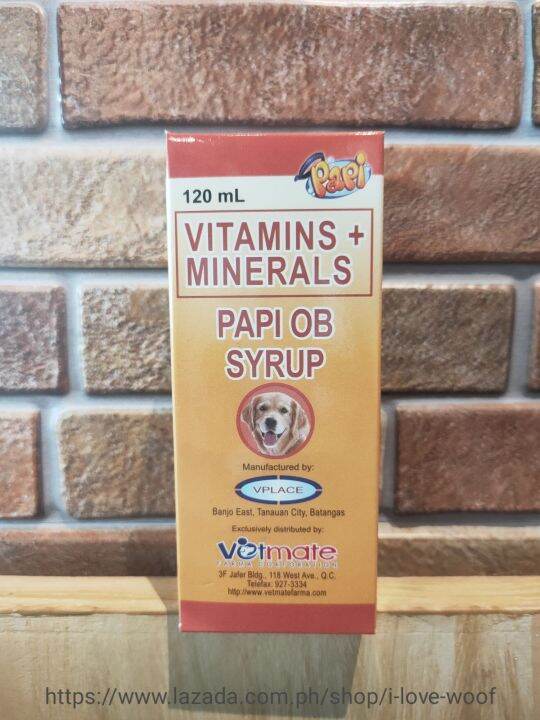 Papi OB Syrup for Pregnant and Lactating Pets 120mL w/ FREE Syringe ...