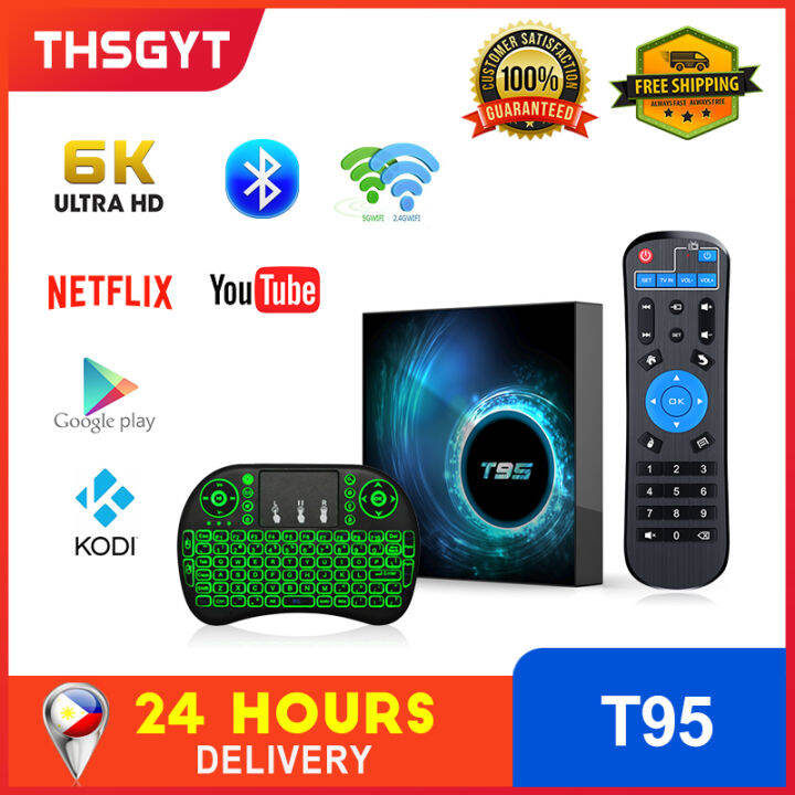 New T95 4GB+128GB Android 10 Bluetooh And Wifi Smart Tv Android Box Mini TvBox Philippine ...