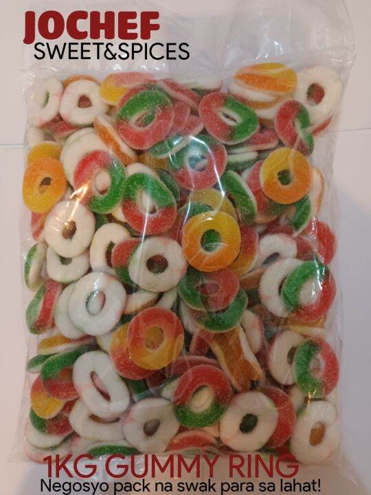 Gummy ring (Negosyo pack) 160-200 pcs Gummy sweet candies and kutkutin ...