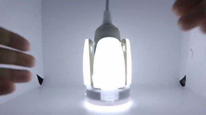 Original Mini LED E27 Folding Fan Bulb 28W LED Light Bulb Foldable ...