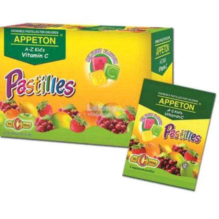 APPETON PASTILLES A-Z KID'S VITAMIN C ( 20 SACHET x 5 PASTILLES ) | MIX ...
