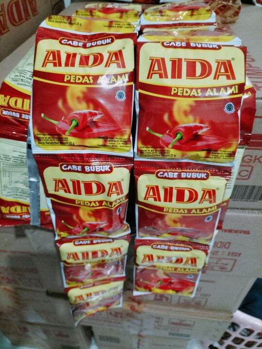 cabe bubuk aida 25g pedas | Lazada Indonesia