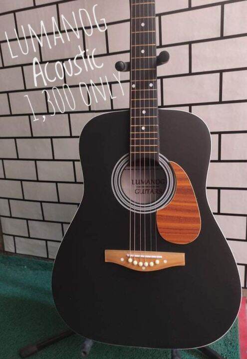 Lumanog Acoustic Guitar (matte black) | Lazada PH
