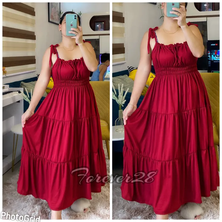 Alily Maxi LAYERED DRESS UP TO 2X | Lazada PH