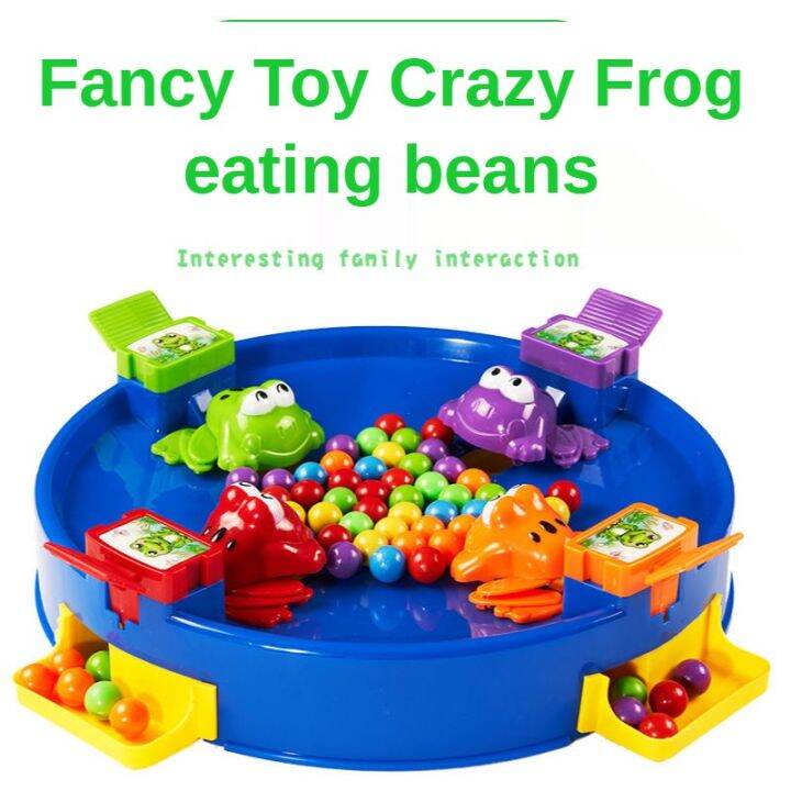 4 Player Kids Children Hungry Frog Eat Beans Toys Hungry Frog ...