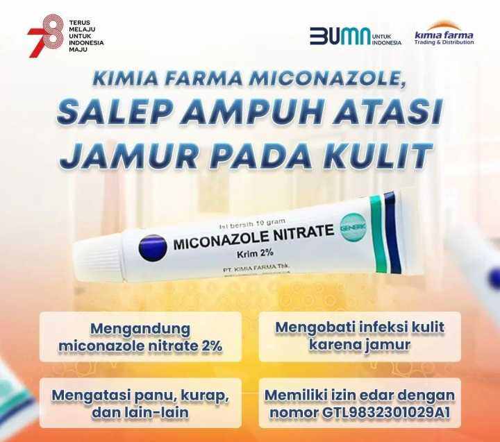 Salep Kulit Miconazole Nitrate kimia Farma Per Pcs | Lazada Indonesia
