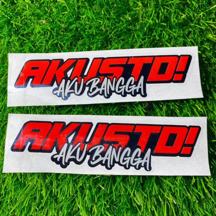 Sticker aku std aku bangga cutting sticker motor dan helm 1pcs viral ...