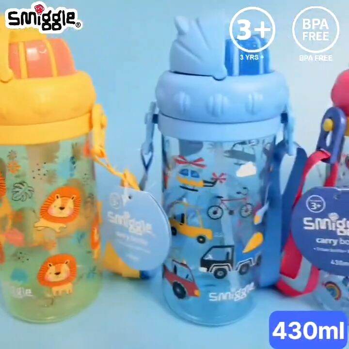 Botol minum anak smiggle tumbler karakter minuman anak 430ml + strap | Lazada Indonesia