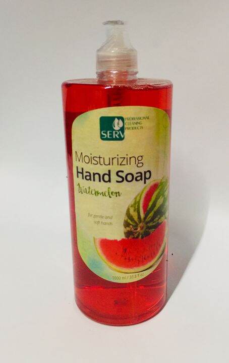 Serv Moisturizing Hand Soap for gentle and soft hands 1000ml Watermelon ...
