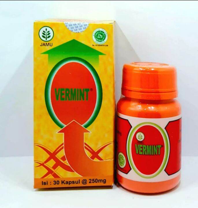 VERMINT obat cacing untuk tipes 30 kapsul | Lazada Indonesia