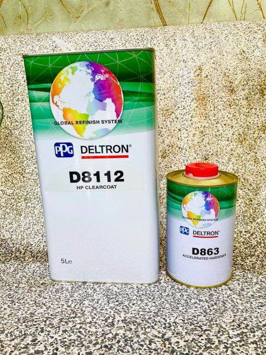 PPG Deltron 1. HP Clearcoat D8112 เเลคเกอร์ 2K เเห้งเร็ว ขนาด 5L 2 ...
