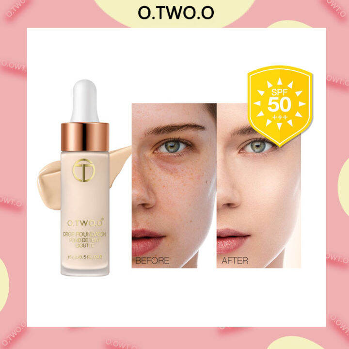 O.TWO.O Foundation Liquid Tinted Sunscreen SPF50 +++ Face Makeup Face ...