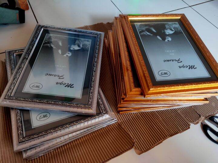 bingkai foto paling murah,frame foto ukuran 12 R,warna silver dan gold ...