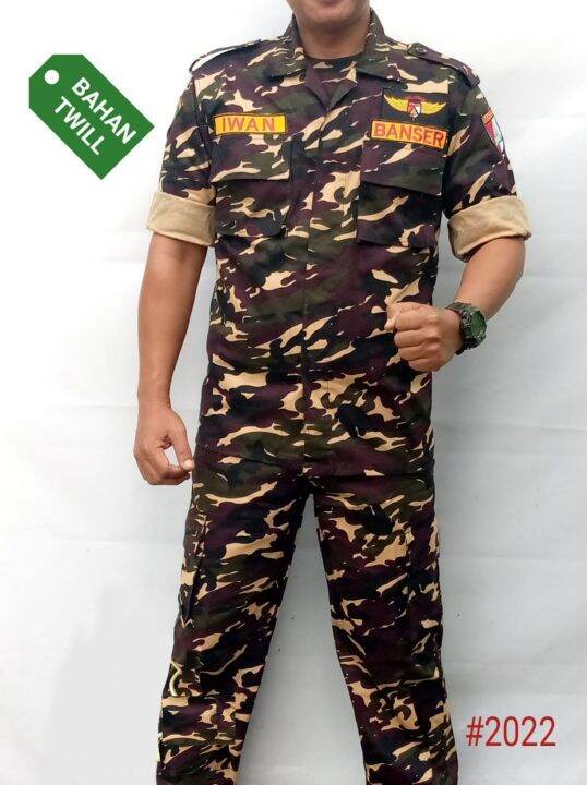 Seragam Pdl Banser Nasional Bahan Twill | Lazada Indonesia