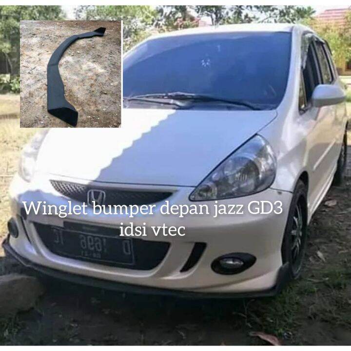 front lips bumper winglet depan jazz GD3 idsi vtec | Lazada Indonesia