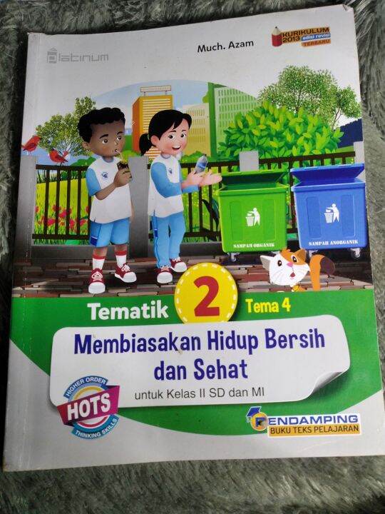 Buku Bekas Tematik 2 tema 4 membiasakan hidup bersih dan sehat untuk SD ...