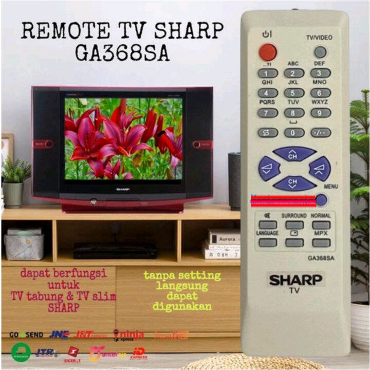REMOT,REMOTE KONTROL TV TABUNG CRT KHUSUS TV TABUNG SHARP GA-368 | Lazada Indonesia