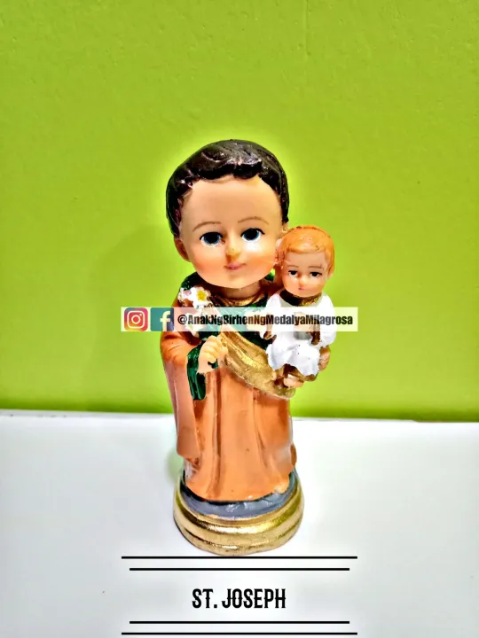 St. Joseph Chibi Bambini Bambino Religious Item Saint Holy Image Mini ...