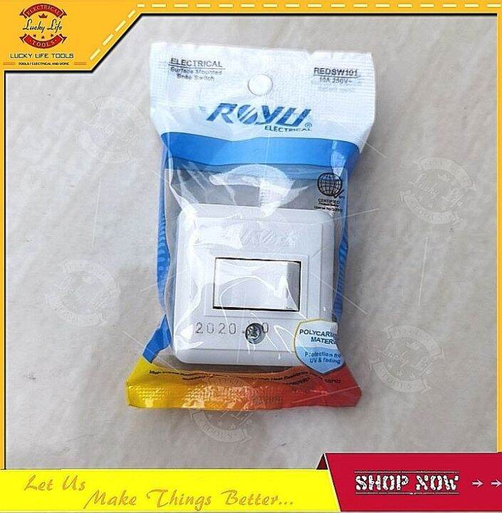 Royu Electrical surface mounted snap switch 10A 250V | Lazada PH