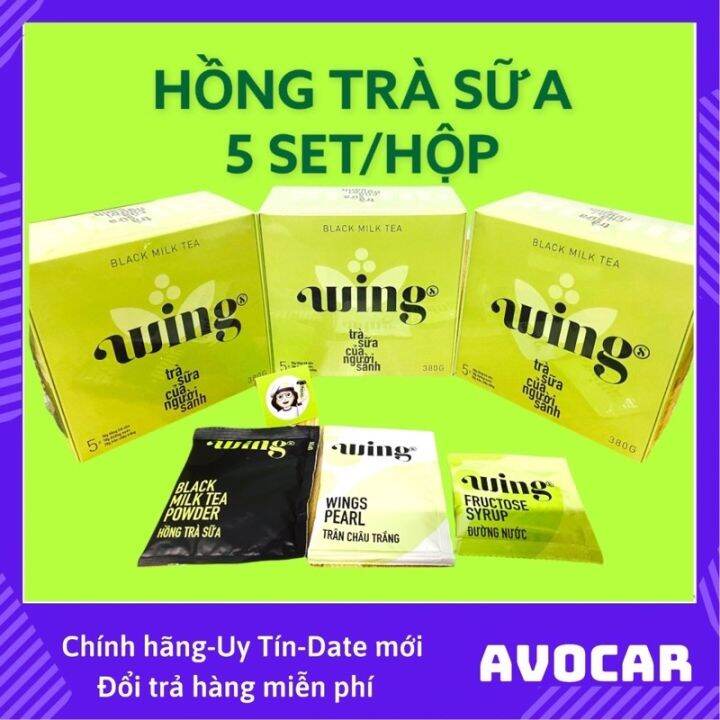 Trà sữa Wings, Trà sữa cho người sành, Hồng trà sữa 5 set/ hộp | Lazada.vn