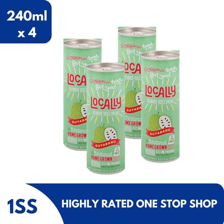 Locally Guyabano Blended Juice Drink, 240ml set of 4 | Lazada PH