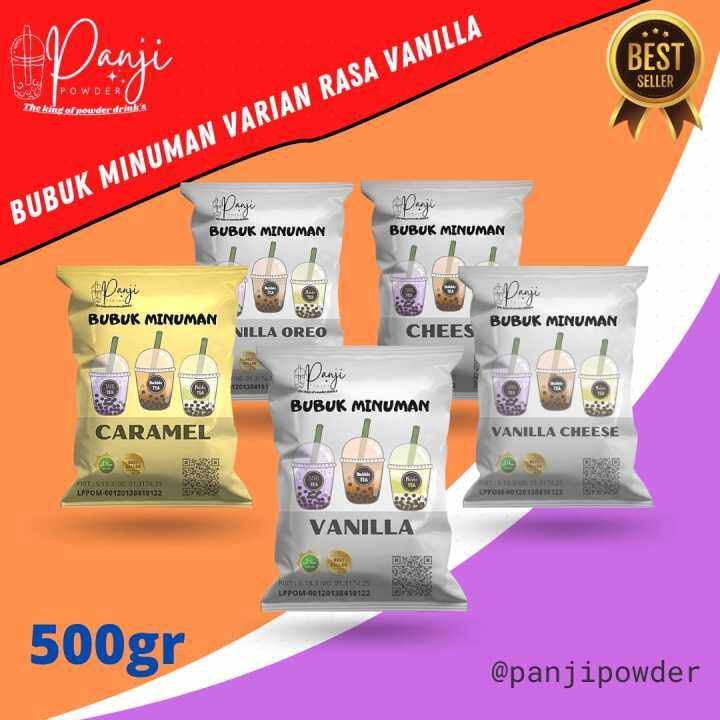 BUBUK MINUMAN ANEKA RASA VANILLA KEMASAN 500GR MINUMAN BUBUK VANILLA 500GR BUBUK MINUMAN ...