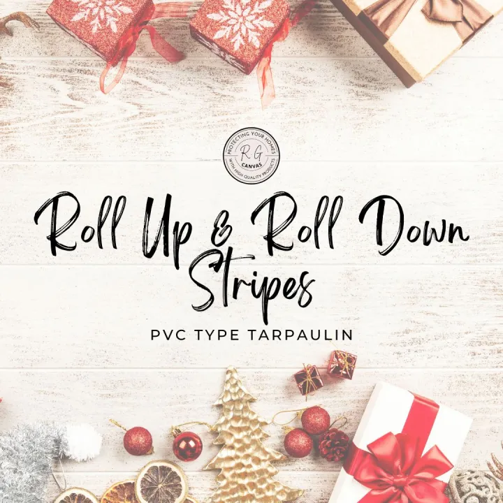 FREE ROPE!! 6x10ft ROLL UP AND DOWN 6x10 YAMARU STRIPES BRAND 100% ...