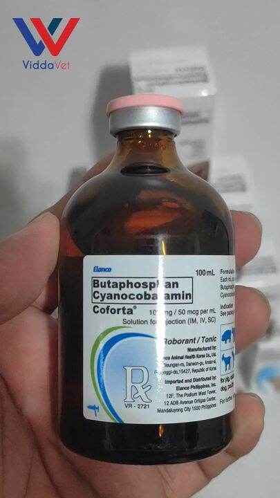 Viddavet Coforta 100ml contain butaphosphan for pets, livestock and ...