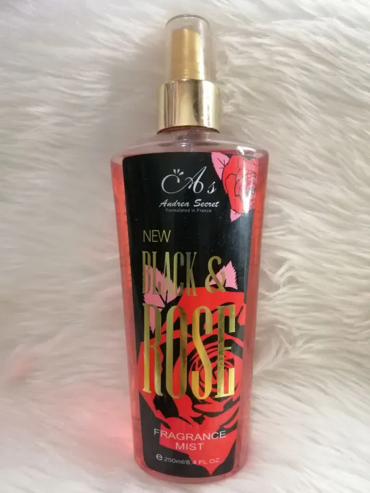 SALEE!! ANDREA SECRET NEW BLACK & ROSE FRAGRANCE MIST 250ML | Lazada PH
