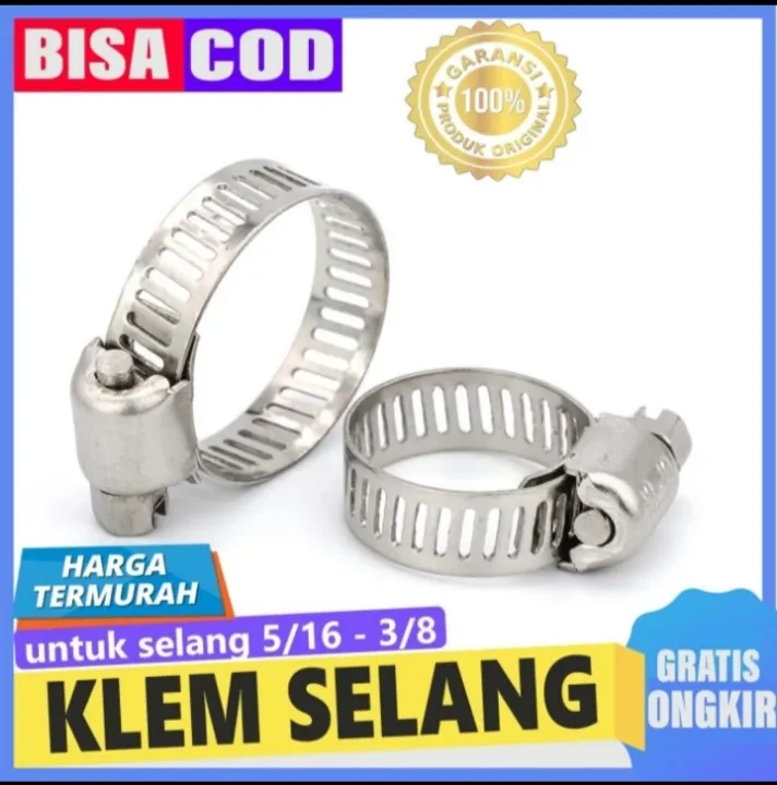 KLEM SELANG 5/16 (3/8) KELEM SELANG PENGUNCI SELANG HARGA PER 1 PCS ...