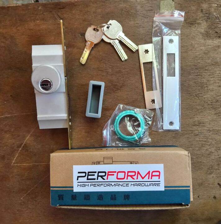 PERFORMA HIGH PERFORMANCE ALUMINUM SWING DOUBLE KEY DOOR LOCKSET WITH 3 ...