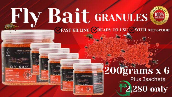 FLY KILLING POWDER FLY BAIT POWDER 200Gx6 | Lazada PH