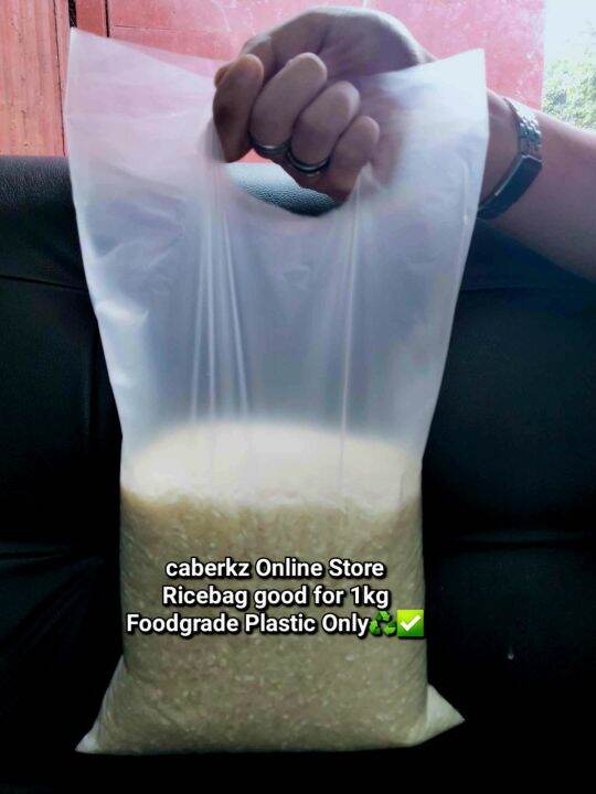 Ricebag Plastic for repack good for 1kg biodegradable | Lazada PH