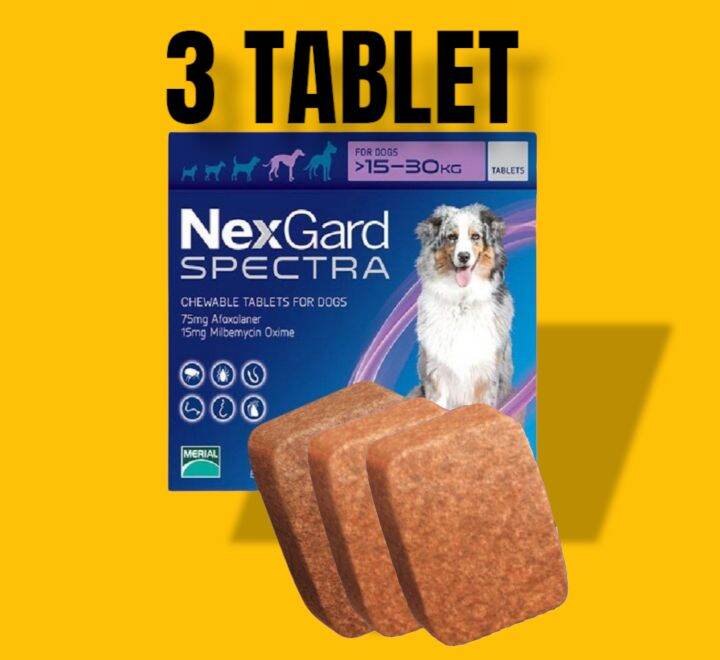 Nexgard Spectra Chewable tablet 15-30kg (1Box w/ STICKER) | Lazada PH