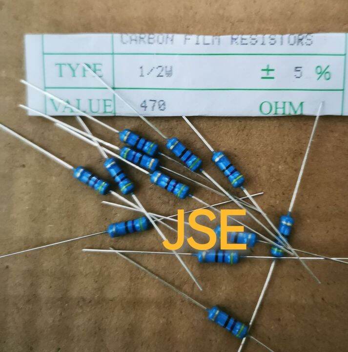 RESISTOR 1/2 WATT 470 OHM ISI 12 PCS | Lazada Indonesia