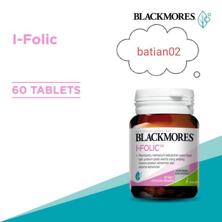 Blackmores I - Folic 60 tab | Lazada Indonesia