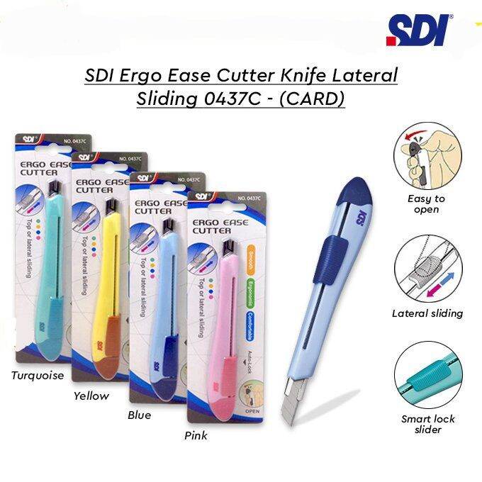 SDI Ergo Ease Paper Cutter Knife Smart Lock 0437C – (CARD) Pen Knife ...