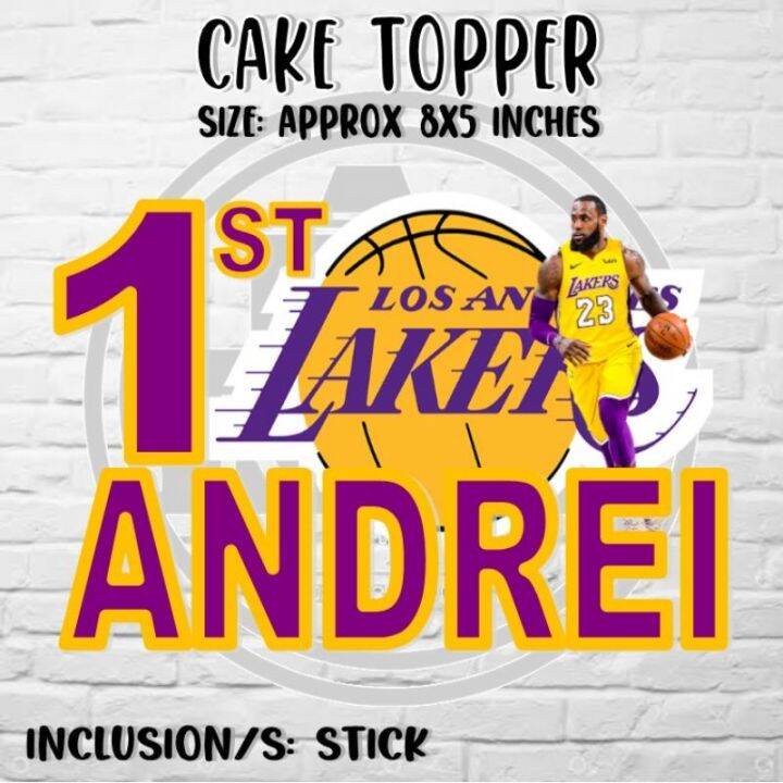 Lakers theme Cake Topper | Lazada PH