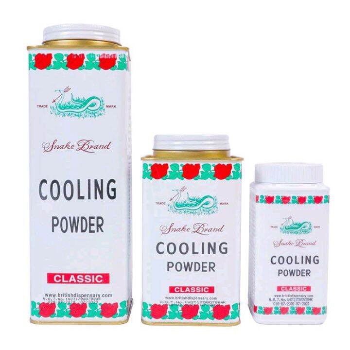 SNAKES BRAND CLASSIC PRINKLY HEAT COOLING POWDER 300g/50g/150g. | Lazada